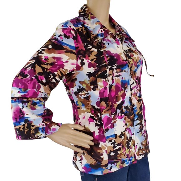 erin london | Jackets & Coats | Vintage Erin London Womens Medium Jacket Lined Full Zip 34 Bell ...